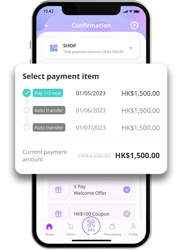 X Pay Free installment | No Handling Fee